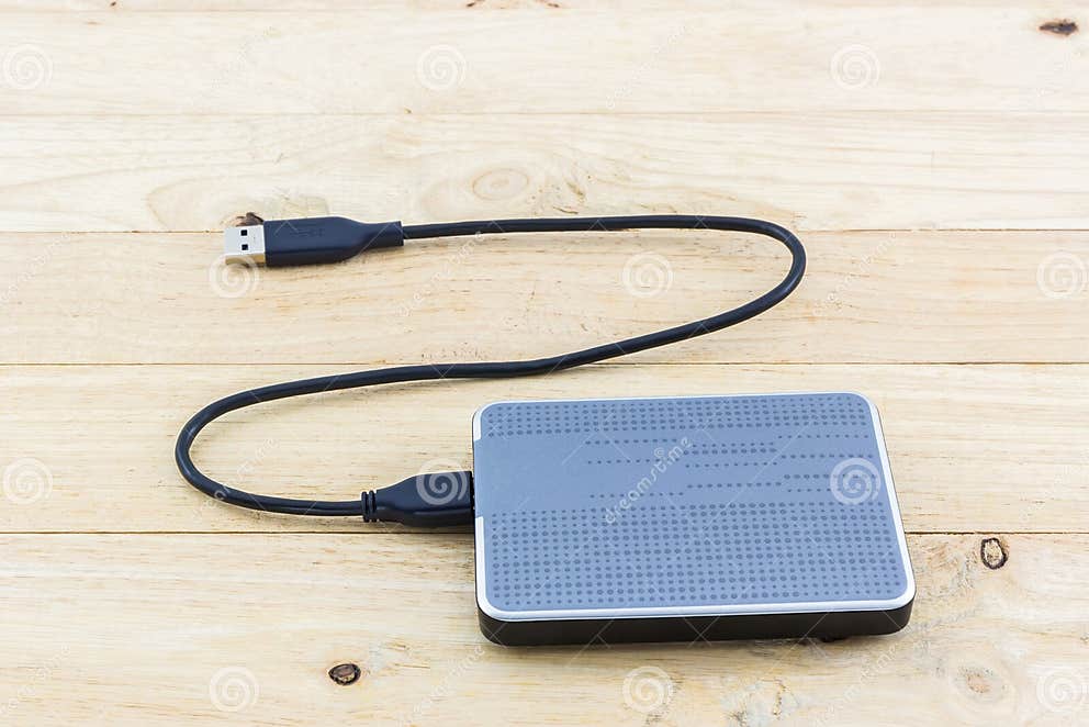 External Hard Drive for Backup. Stock Image - Image of information ...