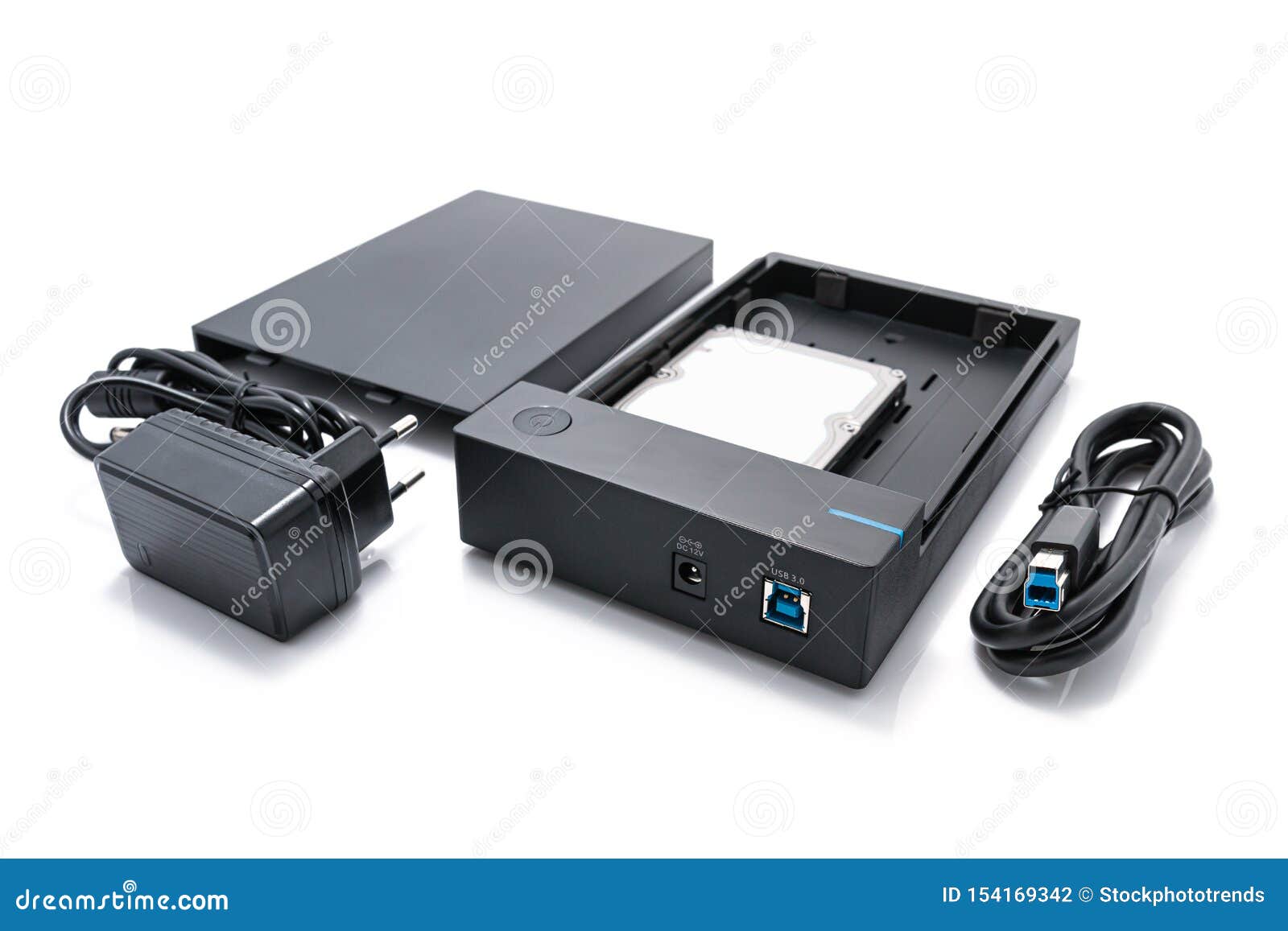External hard drive stock photo. Image of isolated, media - 154169342