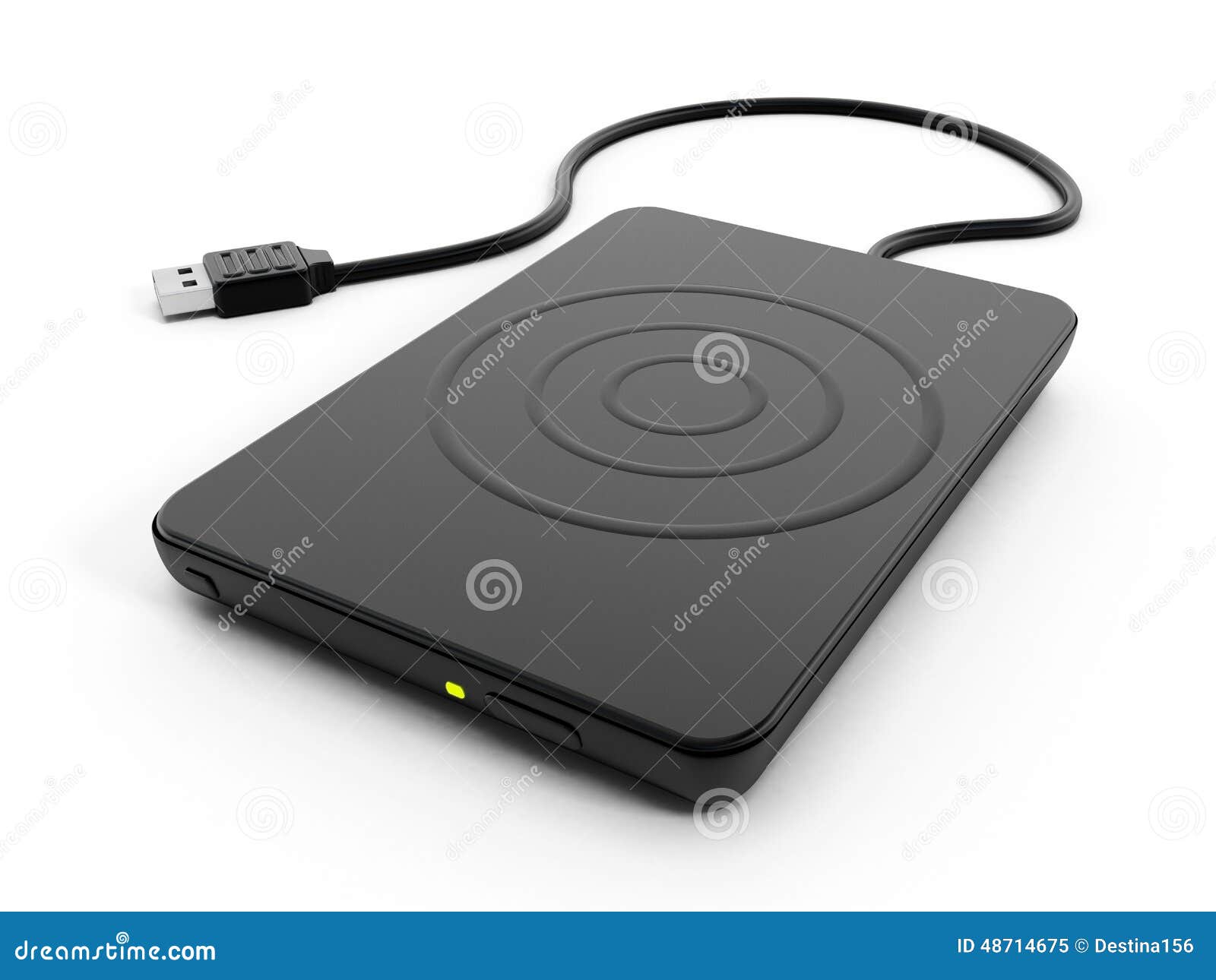 External Hard Drive 1tb Icon, Outline Style Cartoon Vector ...