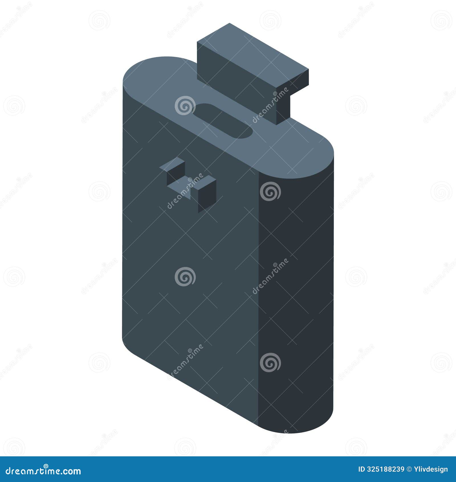 External Hard Drive Using Usb Cable for Connection Isometric View Stock ...