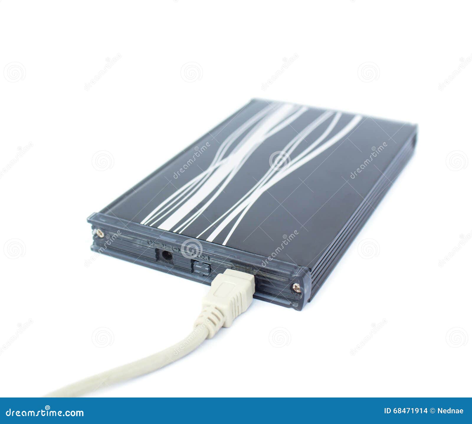 External Hard Drive on a White Background Stock Photo - Image of ...