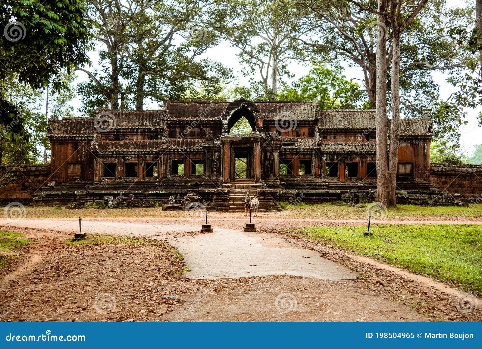 An External House in the Ancient City of Angkor Wat Stock Image - Image ...