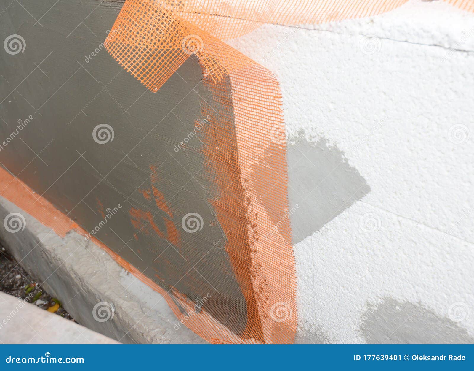 External House Wall Insulation with Styrofoam Boards and Fininshing ...