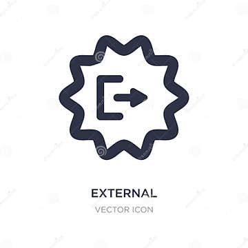 External Icon on White Background. Simple Element Illustration from UI ...