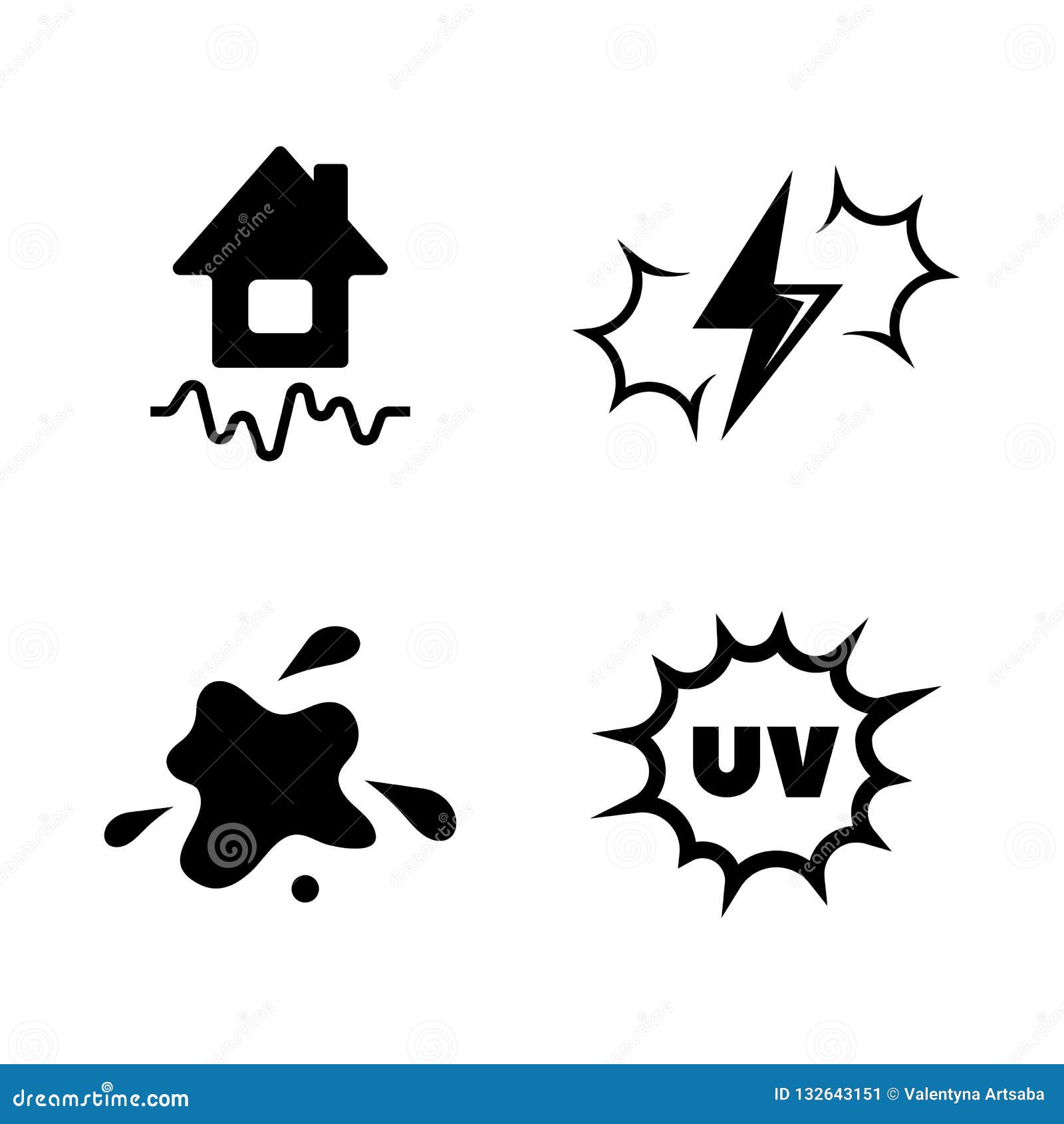 External Influence Nature. Simple Related Vector Icons Stock Vector ...