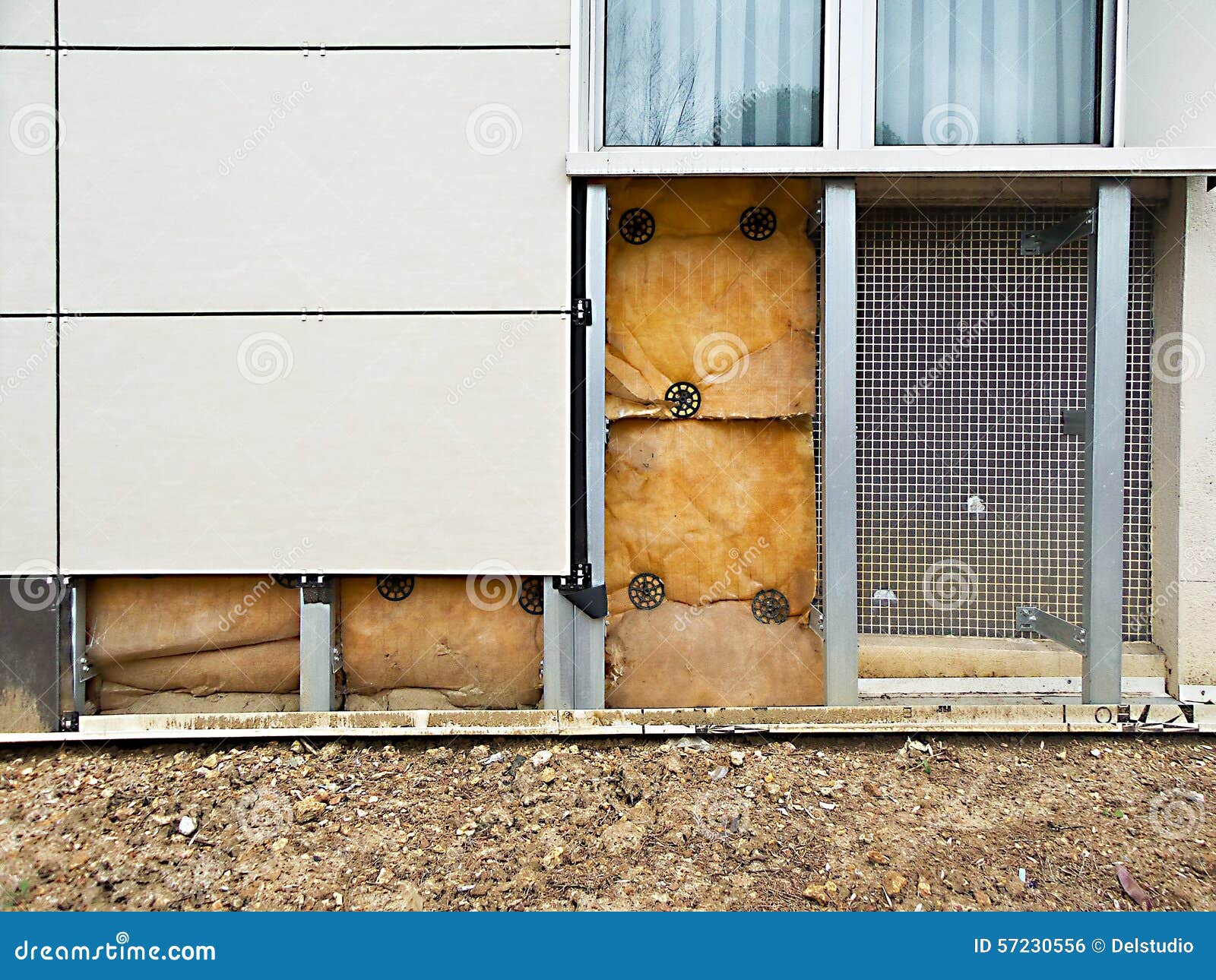 External Insulation Of The Walls Of The House With White Expanded ...