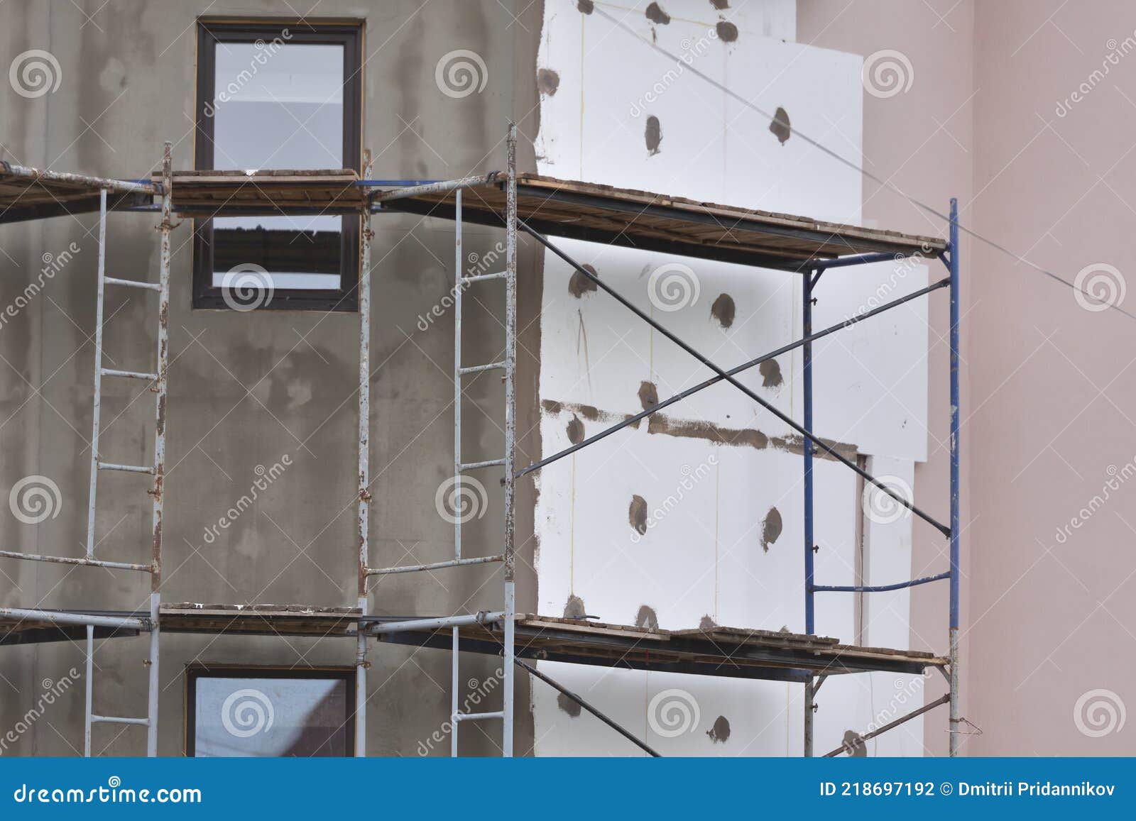 External Insulation of the Walls of the House with White Expanded ...