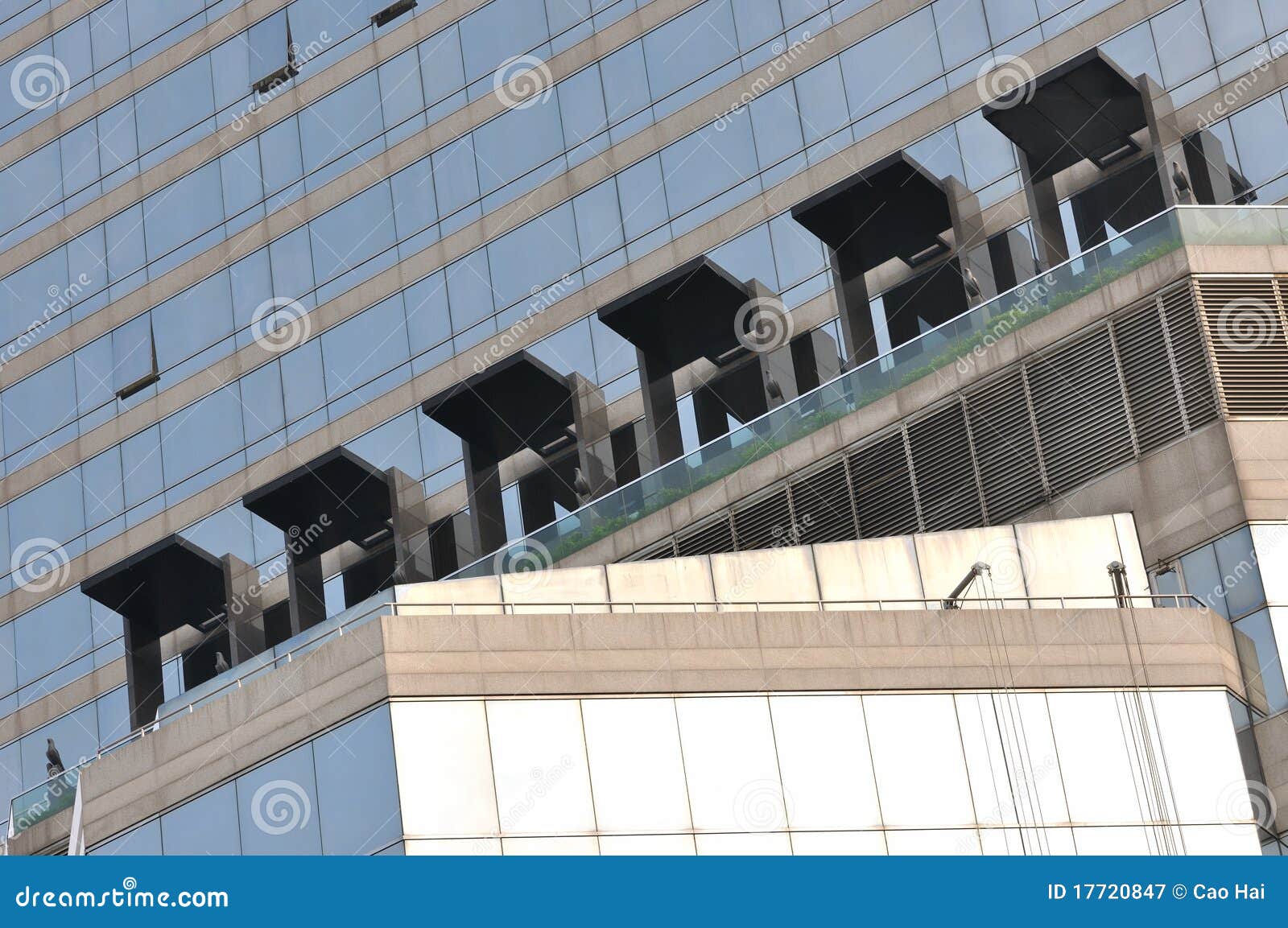 External Lighting of Modern Building Stock Image - Image of light ...