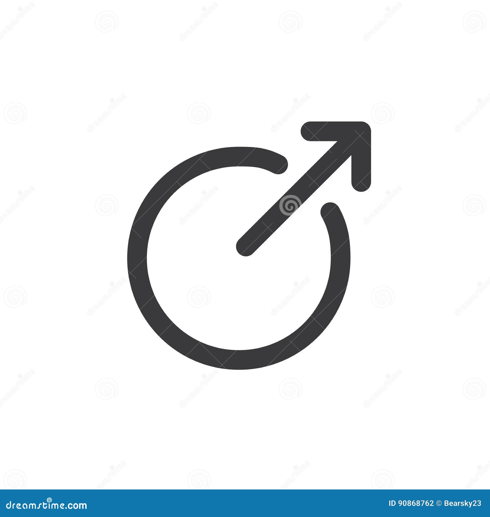 External Link Icon - Black stock vector. Illustration of hyperlink ...