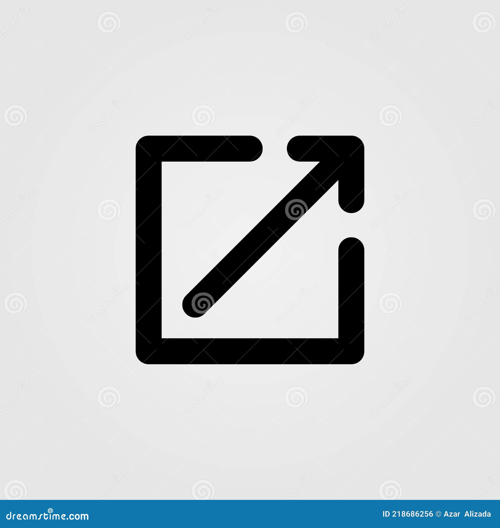 External Link Icon in Line Style. Trendy Link Button Symbol for Website ...