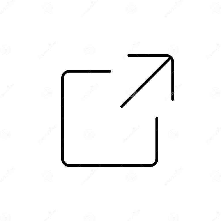 External Link Icon. Link Vector. Hyperlink Symbol Stock Vector ...