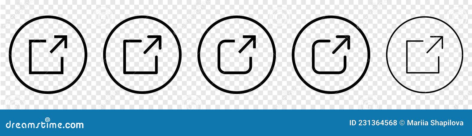 External Link Icon. Open Page Vector Sign Stock Vector - Illustration ...