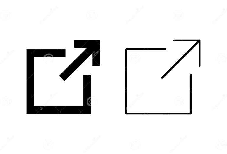 External Link Icon . Link Icon Vector. Hyperlink Symbol Stock Vector ...