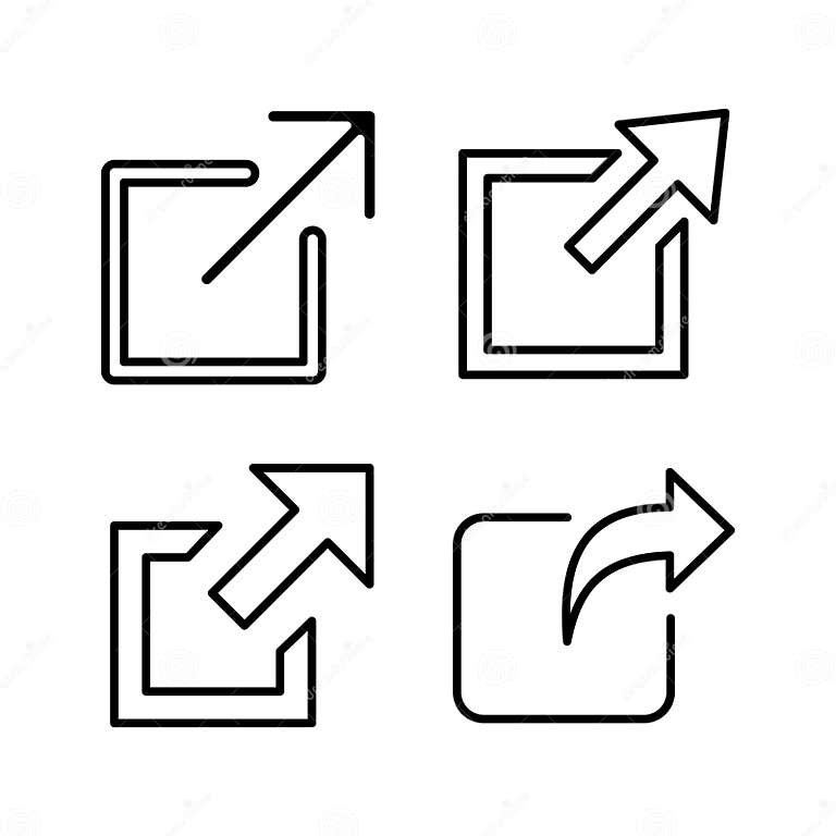 External Link Icon . Hyperlink Chain Symbol. Download, Share Stock ...