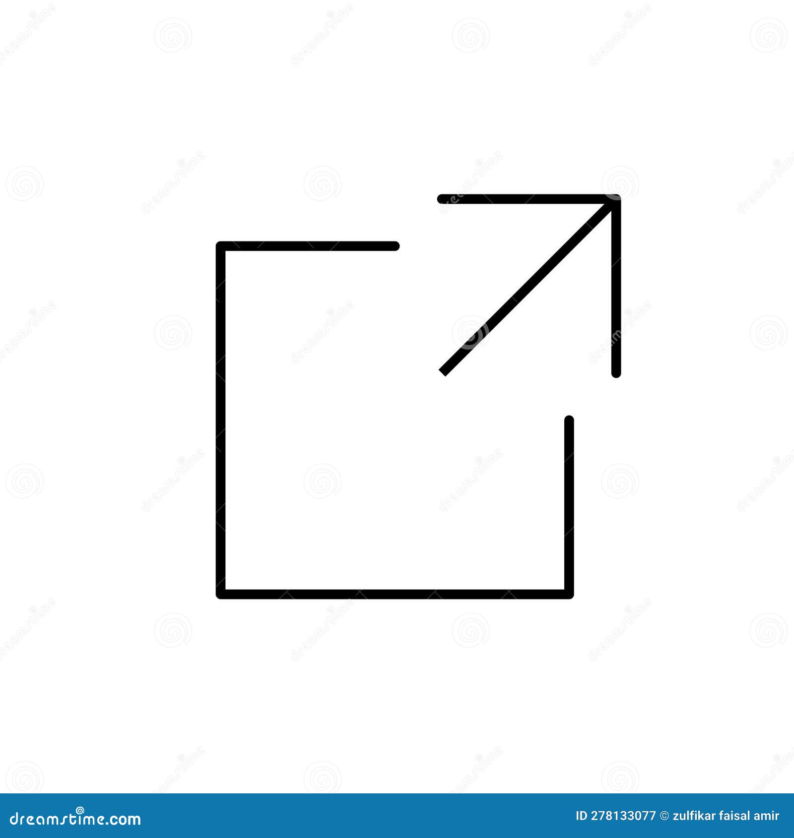 External Link Icon. Link Vector. Hyperlink Symbol Stock Vector ...