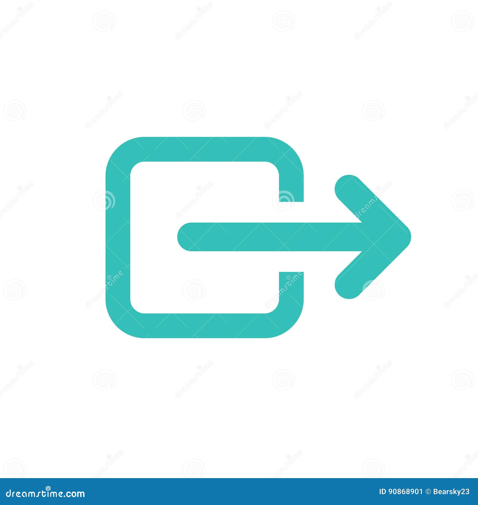 External Link Icon stock vector. Illustration of modal - 90868901
