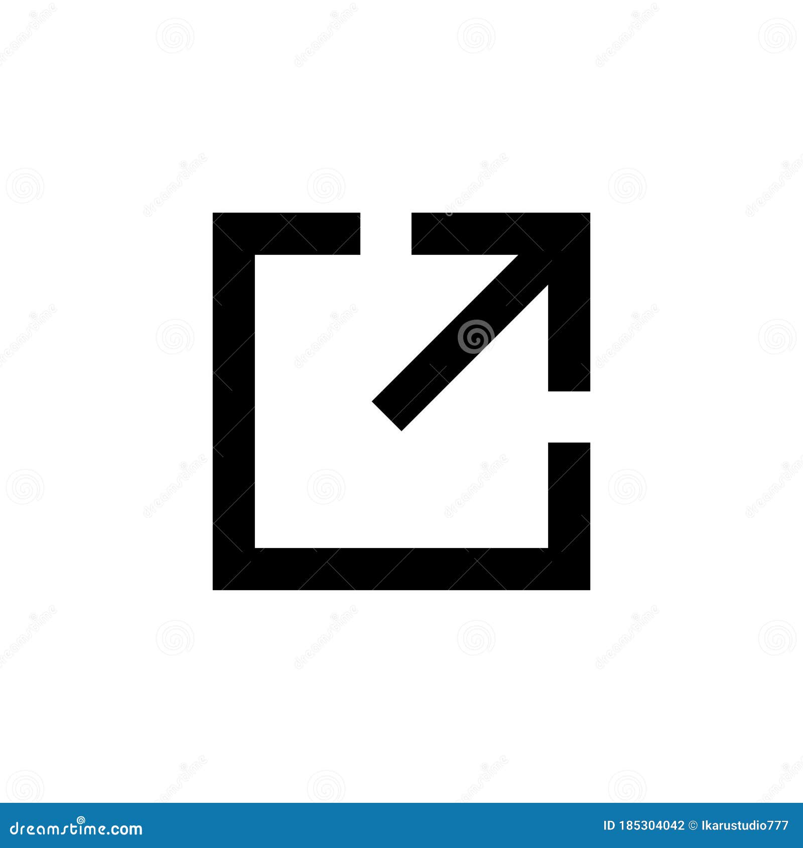 External Link Symbol Vector Icon. Link Icon Isolated on White ...