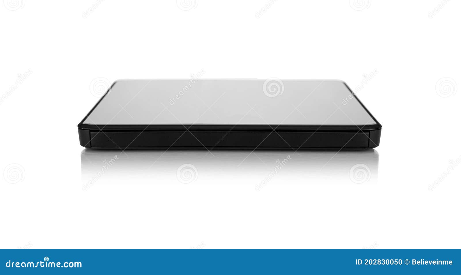 External Modern Hard Drive or Drive Cd-rom USB3.0 Isolated on a White ...