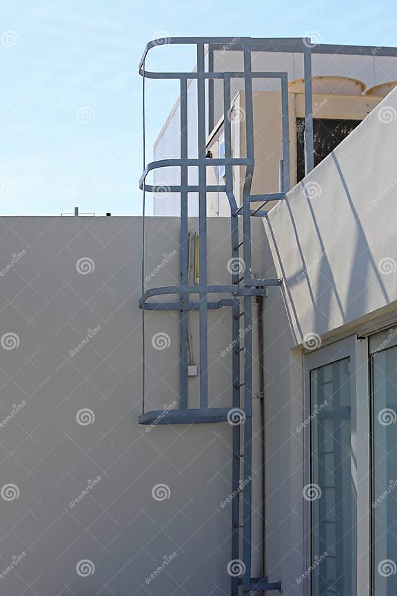 External Mount Ladder stock photo. Image of metal, cage - 54917778