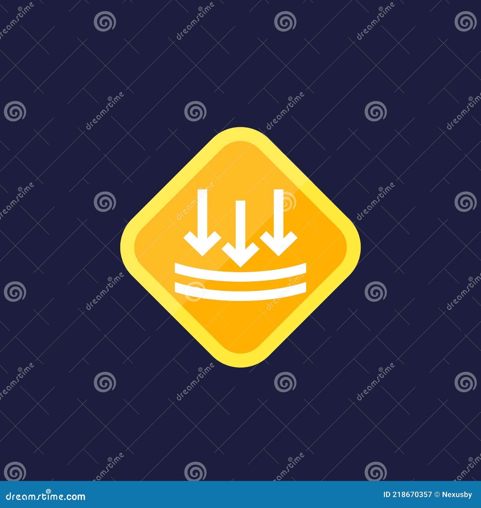 External Pressure Vector Icon, Sign Stock Vector - Illustration of ...