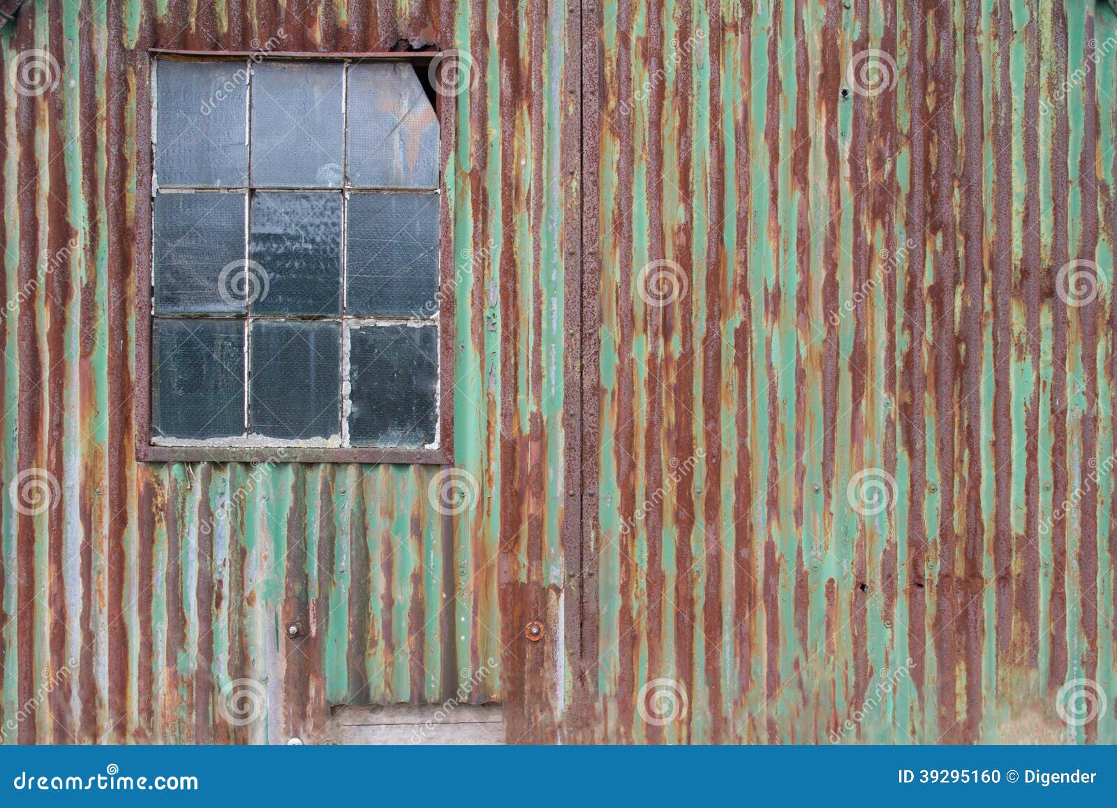 External Rusty Corrugated Iron Wall of a Building Stock Photo - Image ...