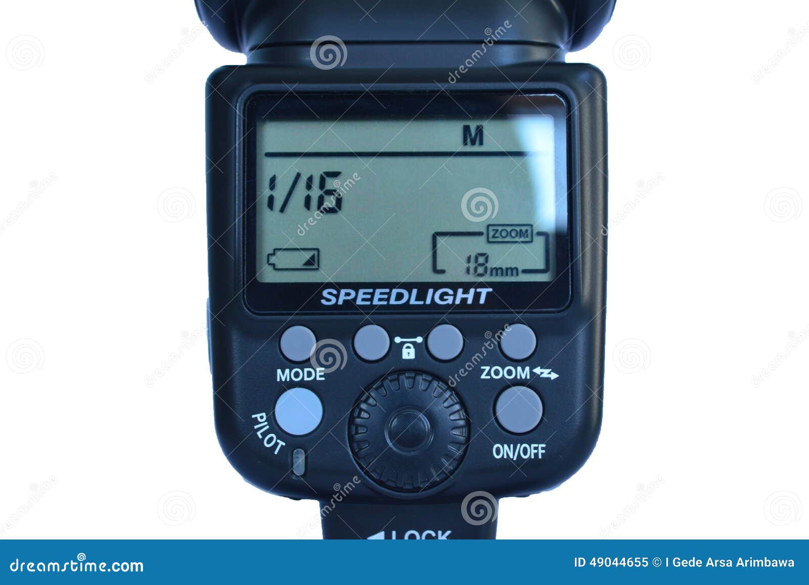 External Speedlight Display Stock Image - Image of display, drop: 49044655