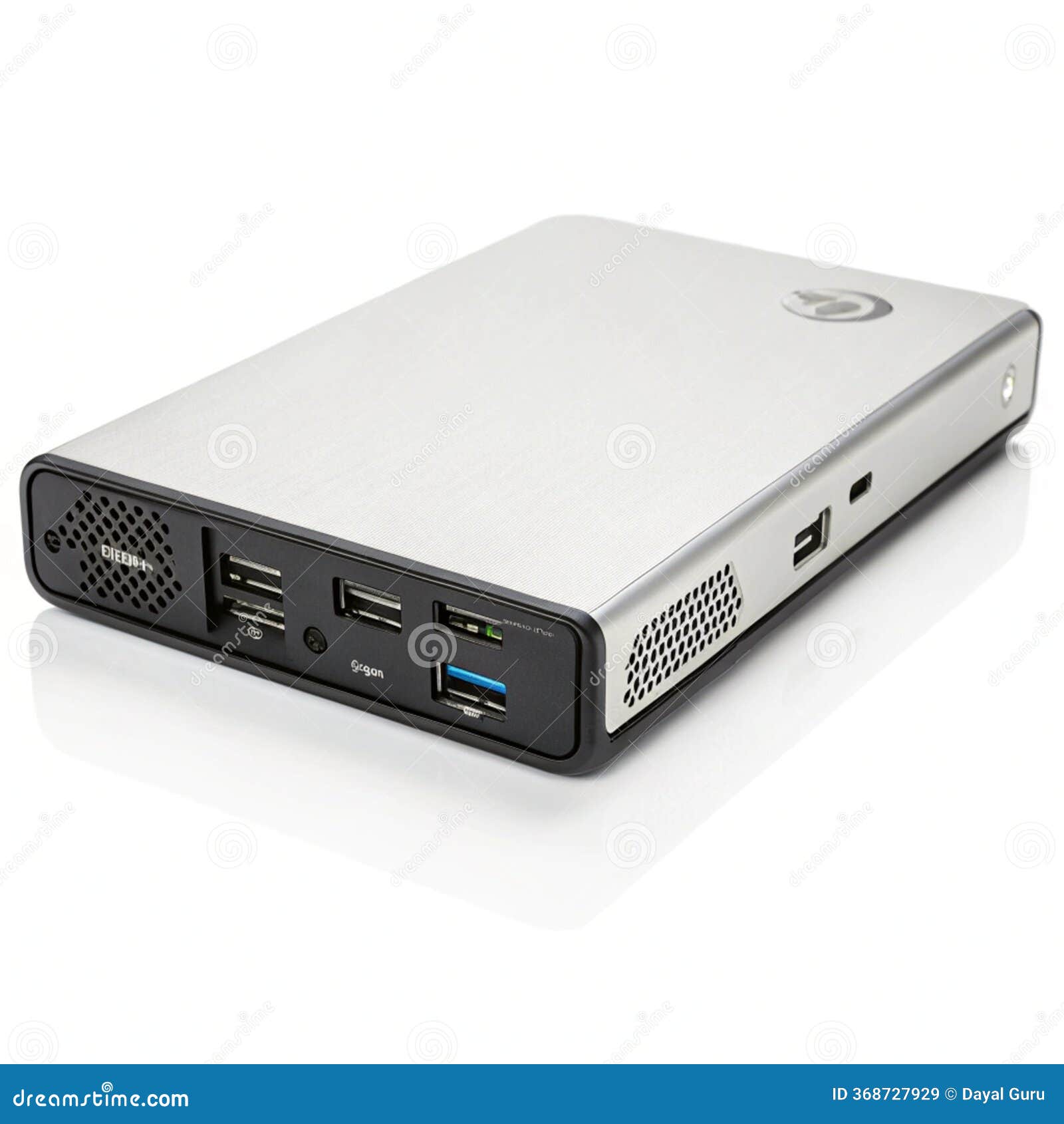 External Storage Units With USB Cable Isolated On White Background. 3D ...