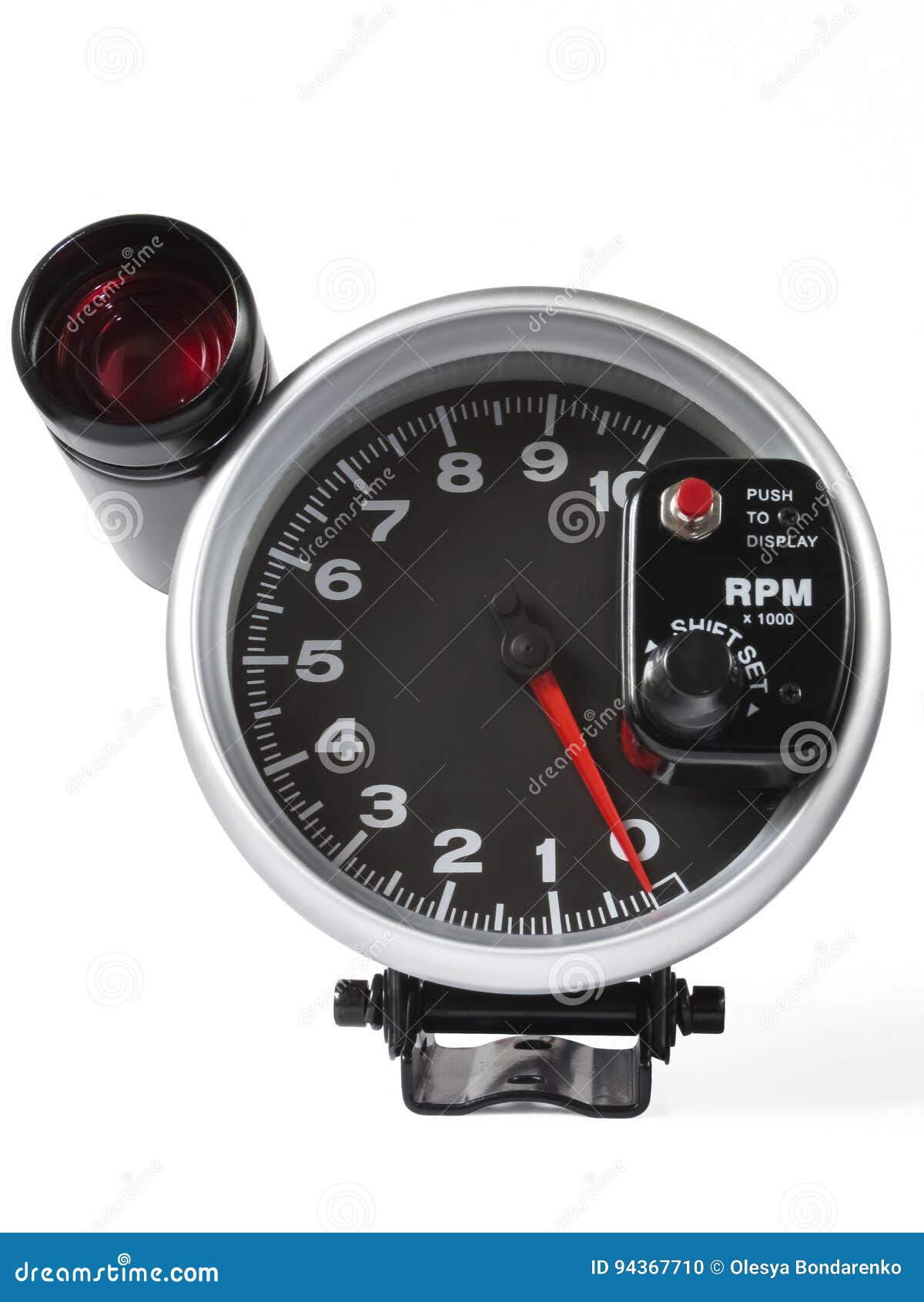 External Tachometer with Flash. Stock Photo - Image of additional ...