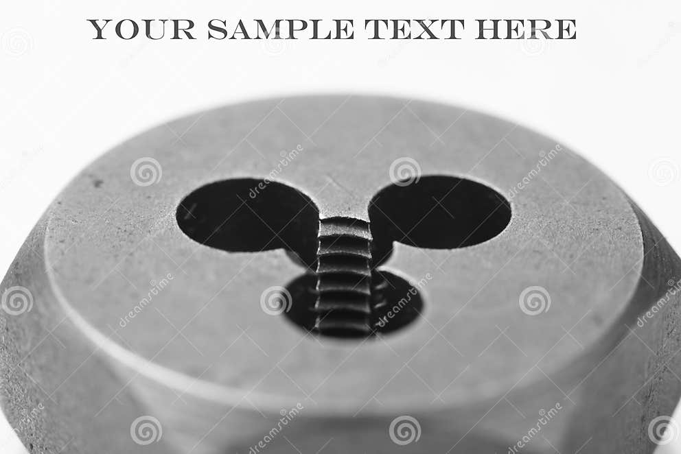 External tap stock photo. Image of engineer, hole, cutting - 26512048