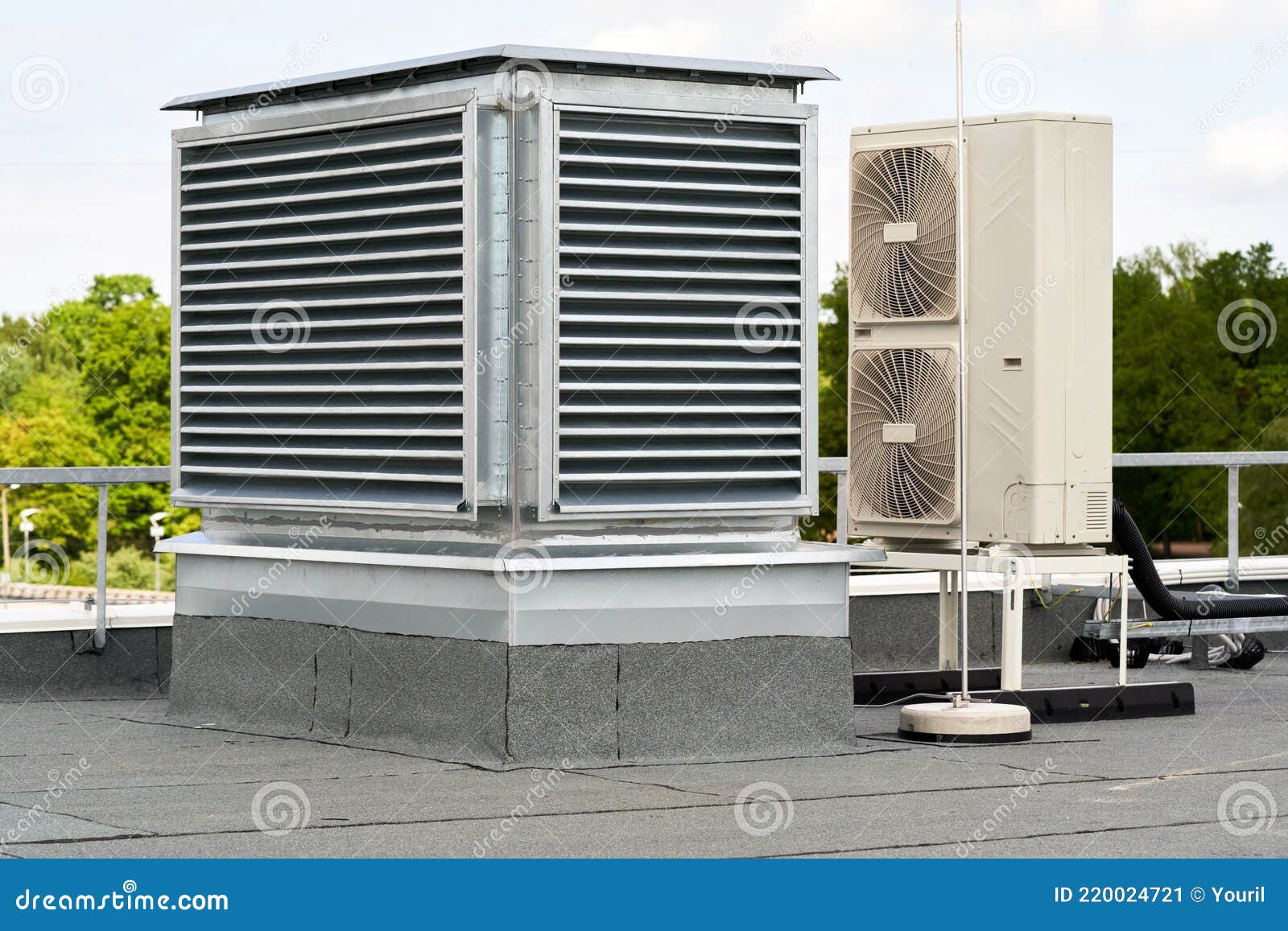 The External Units Air Conditioning and Ventilation Systems Installed ...