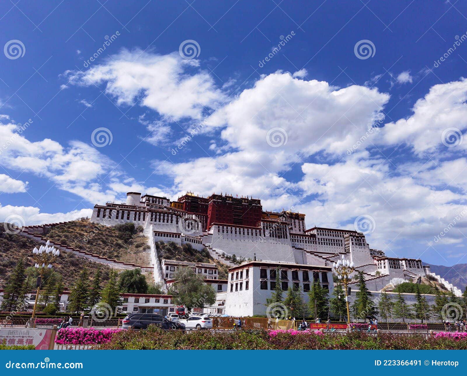 External View of Potala Palace, Lhasa, Tibet, China. Editorial Photo ...