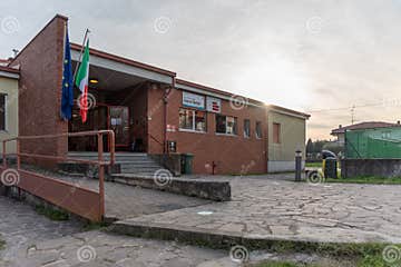 External view of school editorial photography. Image of european ...