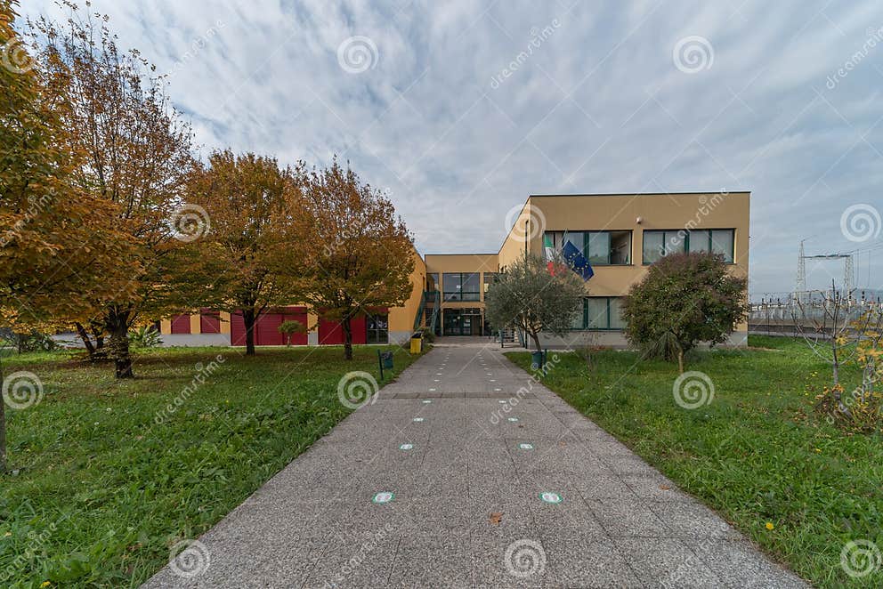 External view of school stock image. Image of brown - 202219025