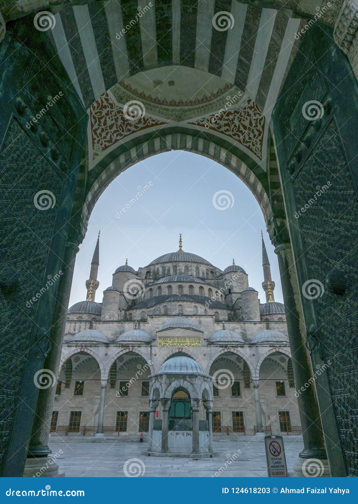 External View of Sultanahmet Mosque Stock Image - Image of famous ...