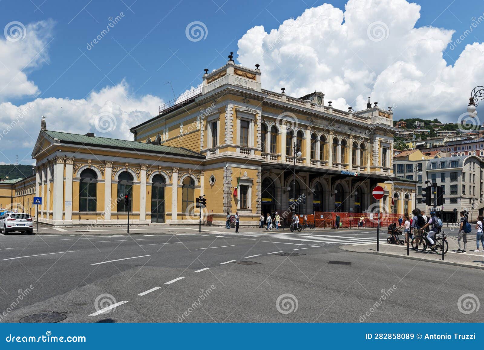 External View of the Trieste Railway Station Editorial Stock Image ...