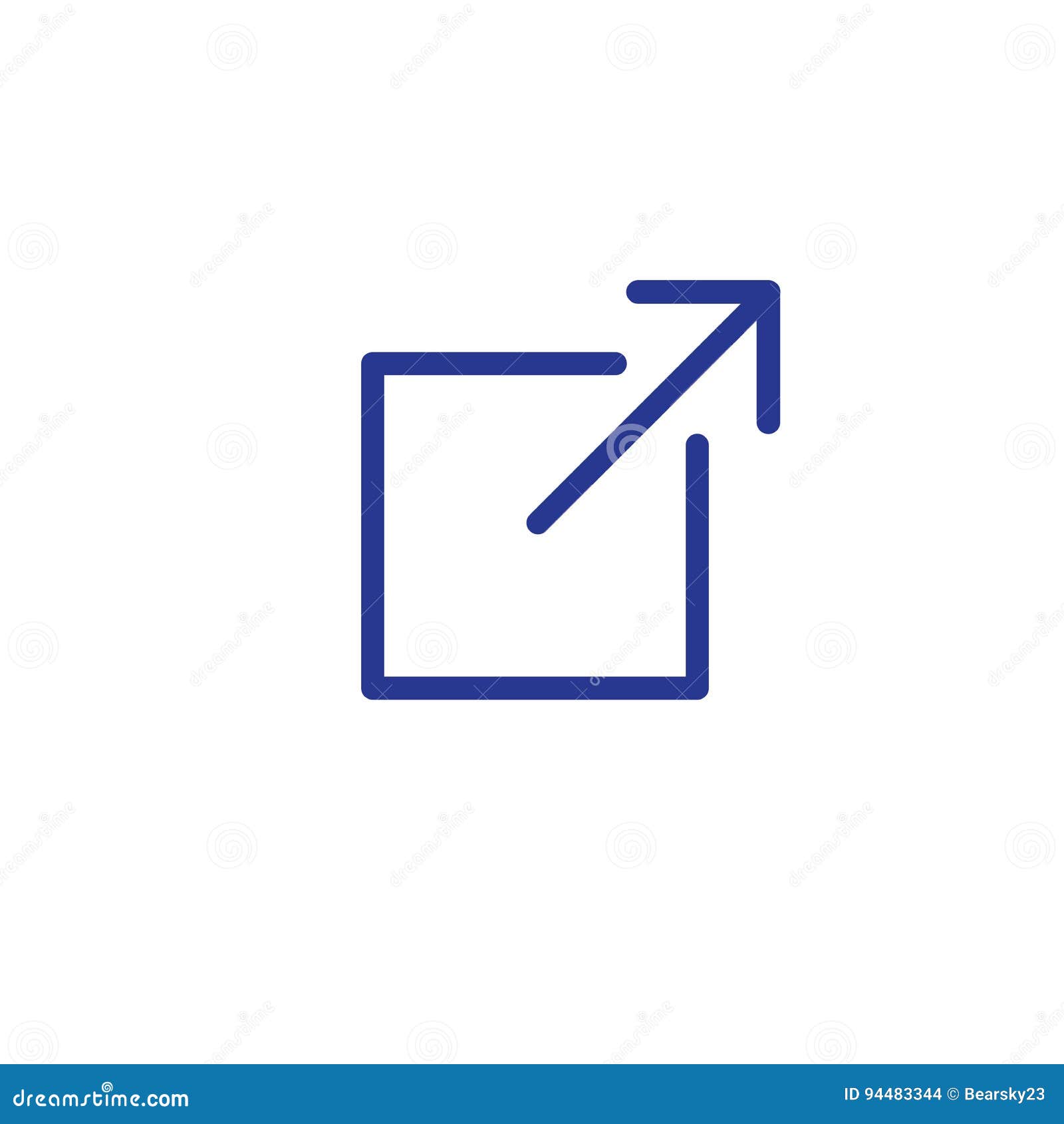 External Website Link Icon for UI or UX App or Website Stock Vector ...