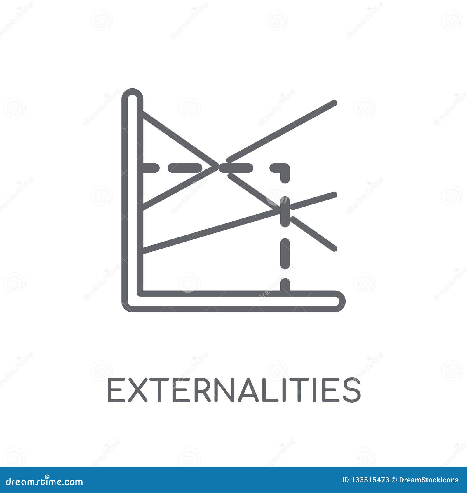 Externalities Linear Icon. Modern Outline Externalities Logo Con Stock ...