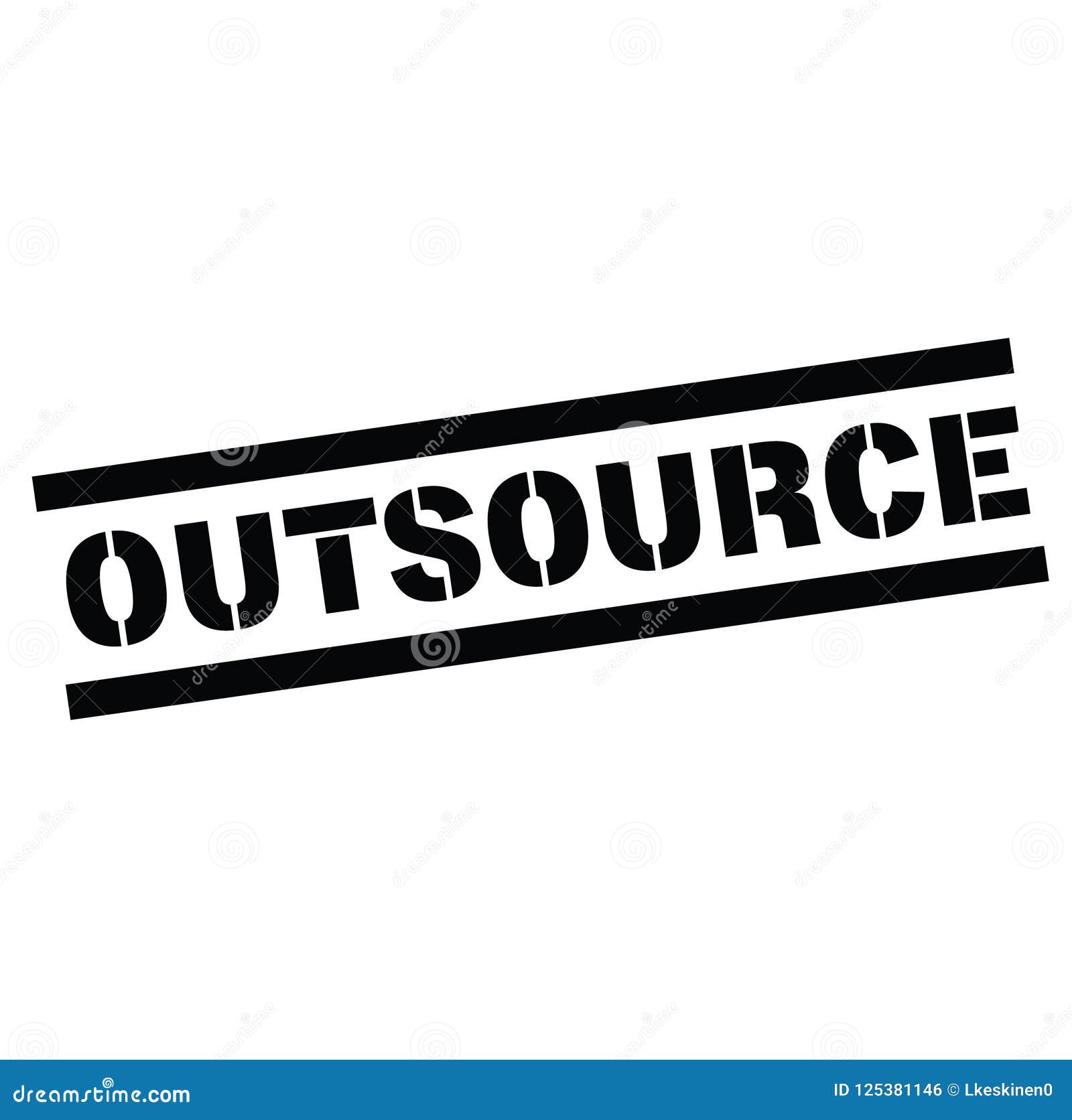 Externalize O Carimbo De Borracha Ilustração do Vetor - Ilustração de ...