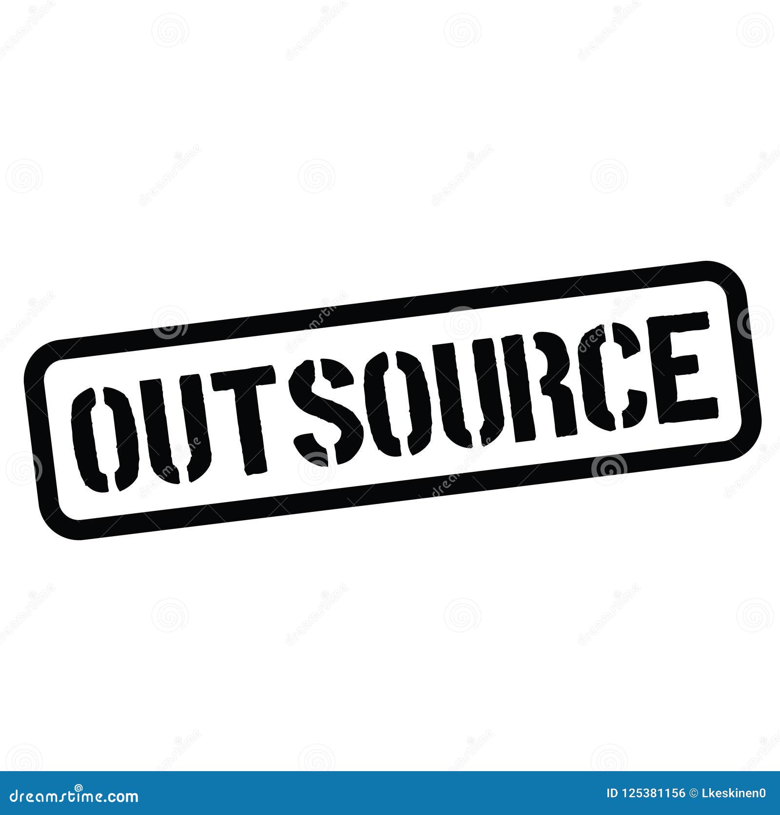 Externalize O Carimbo De Borracha Ilustração do Vetor - Ilustração de ...