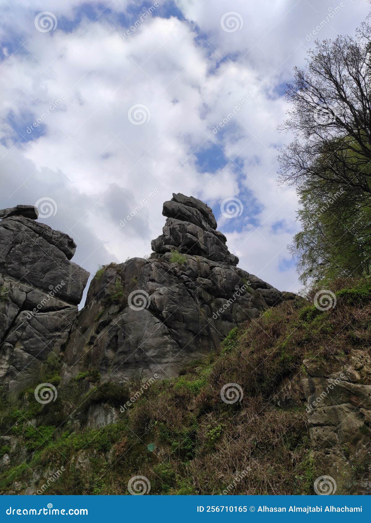 Externstein Rocks from Below Stock Image - Image of coast, wilderness ...