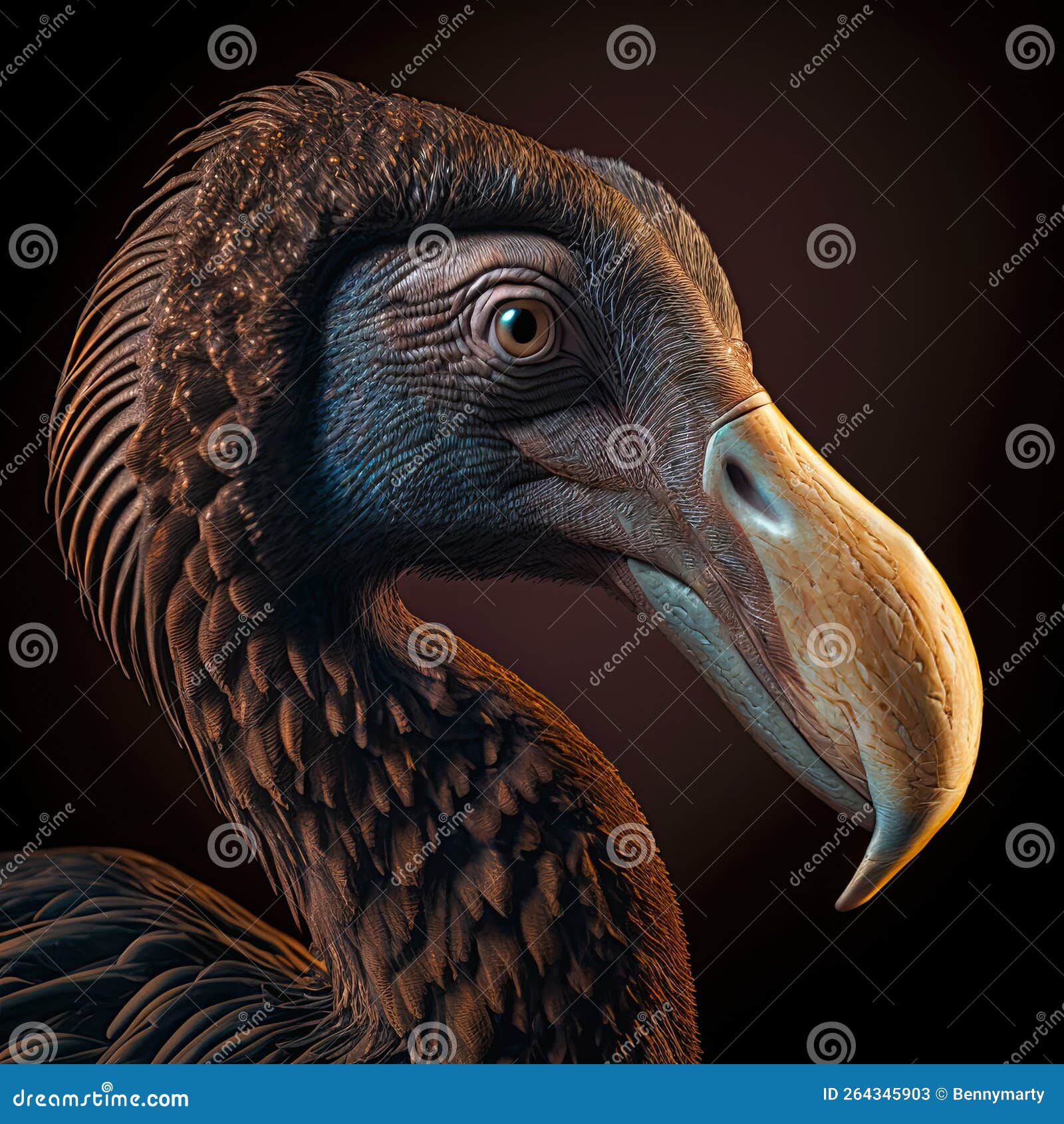 Mauritius Dodo Silhouette Prehistoric Bird Extinct Animal Vector ...