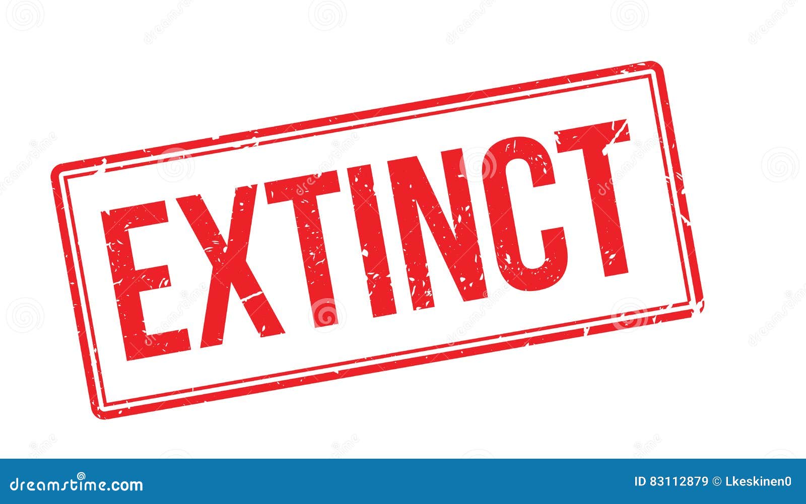 Extinct rubber stamp stock illustration. Illustration of exist - 83112879