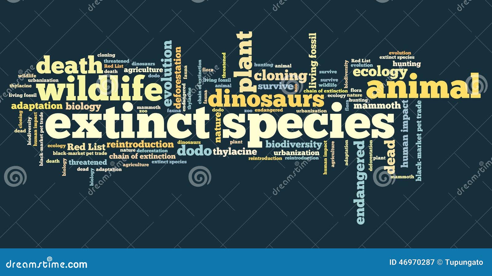 Extinct species stock illustration. Illustration of nature - 46970287