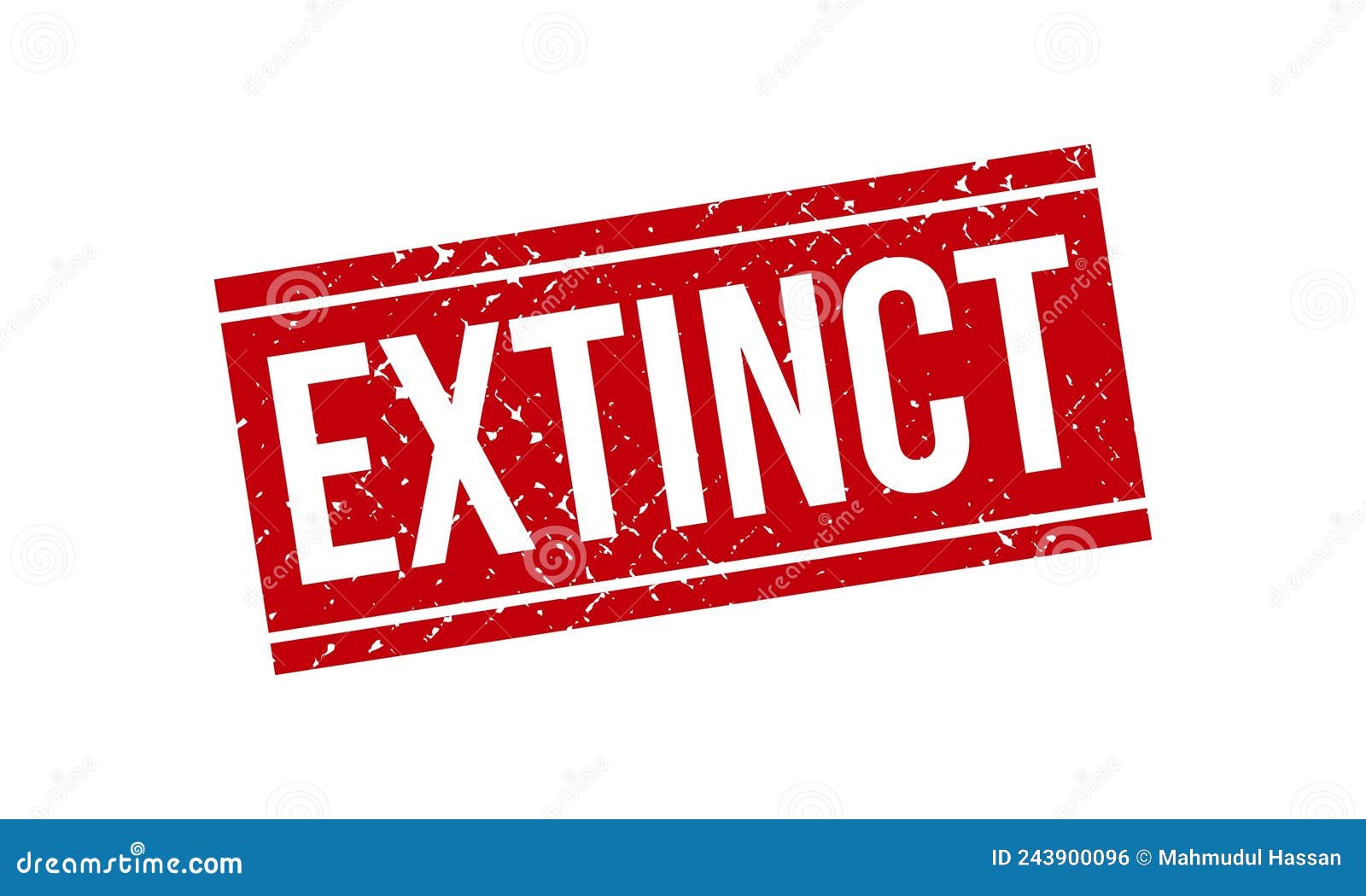 Extinct Stamp Seal Vector Illustration Stock Vector - Illustration of ...