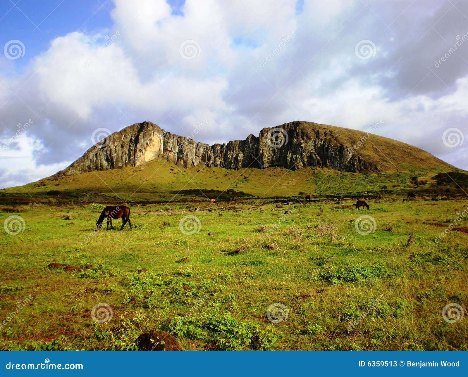 Extinct Volcano stock image. Image of easter, island, plain - 6359513