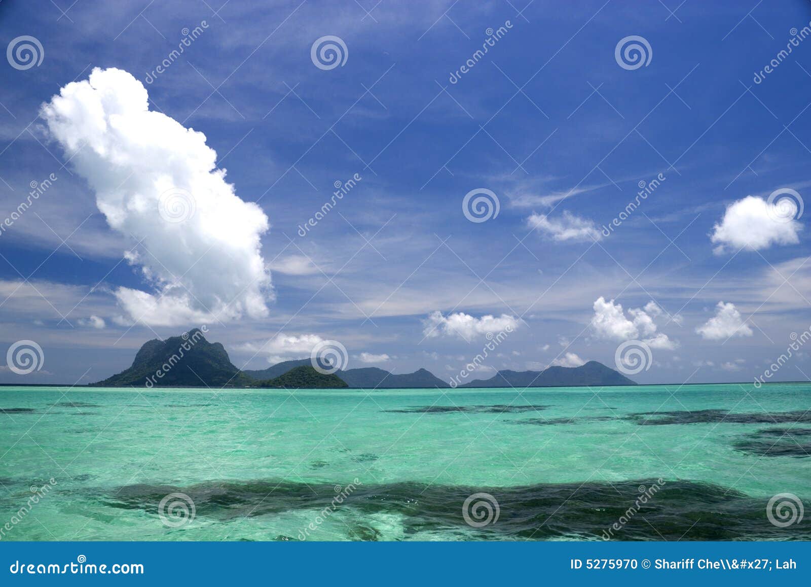 Extinct Volcano Island stock photo. Image of earth, clear - 5275970