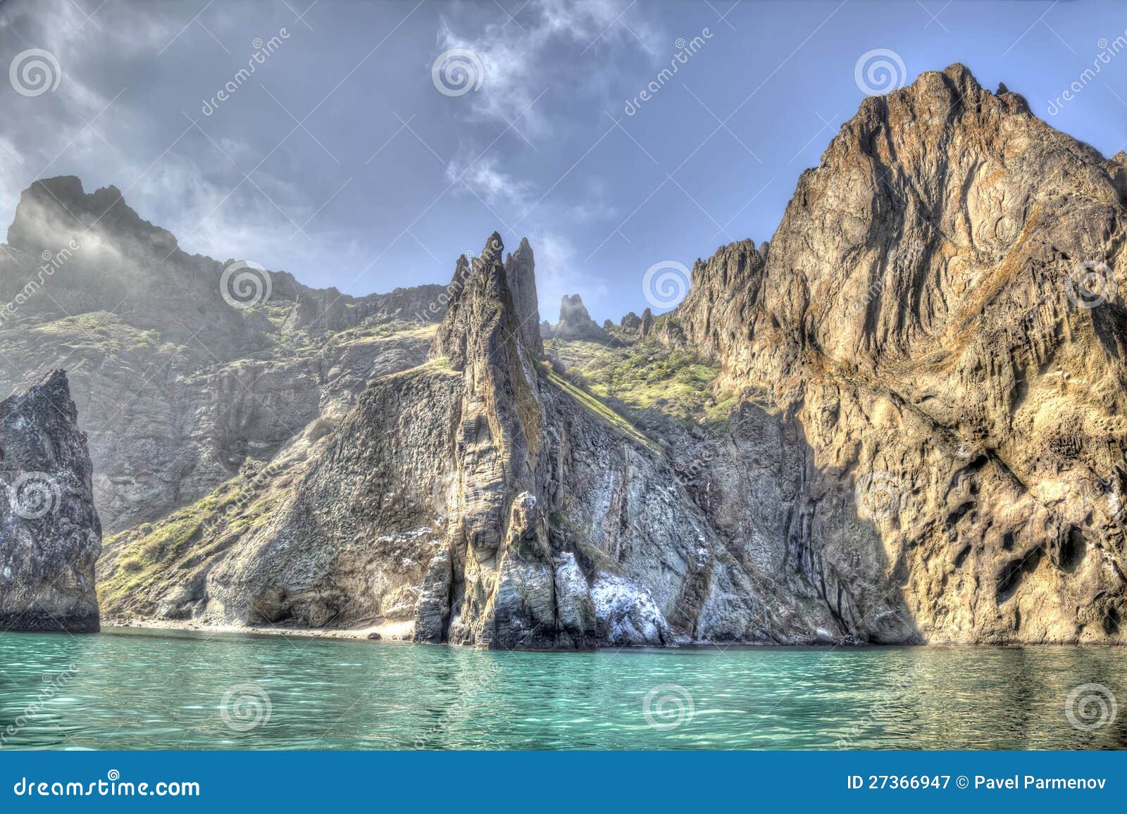 Extinct Volcano Kara Dag Mountain Stock Image - Image of coast, view ...