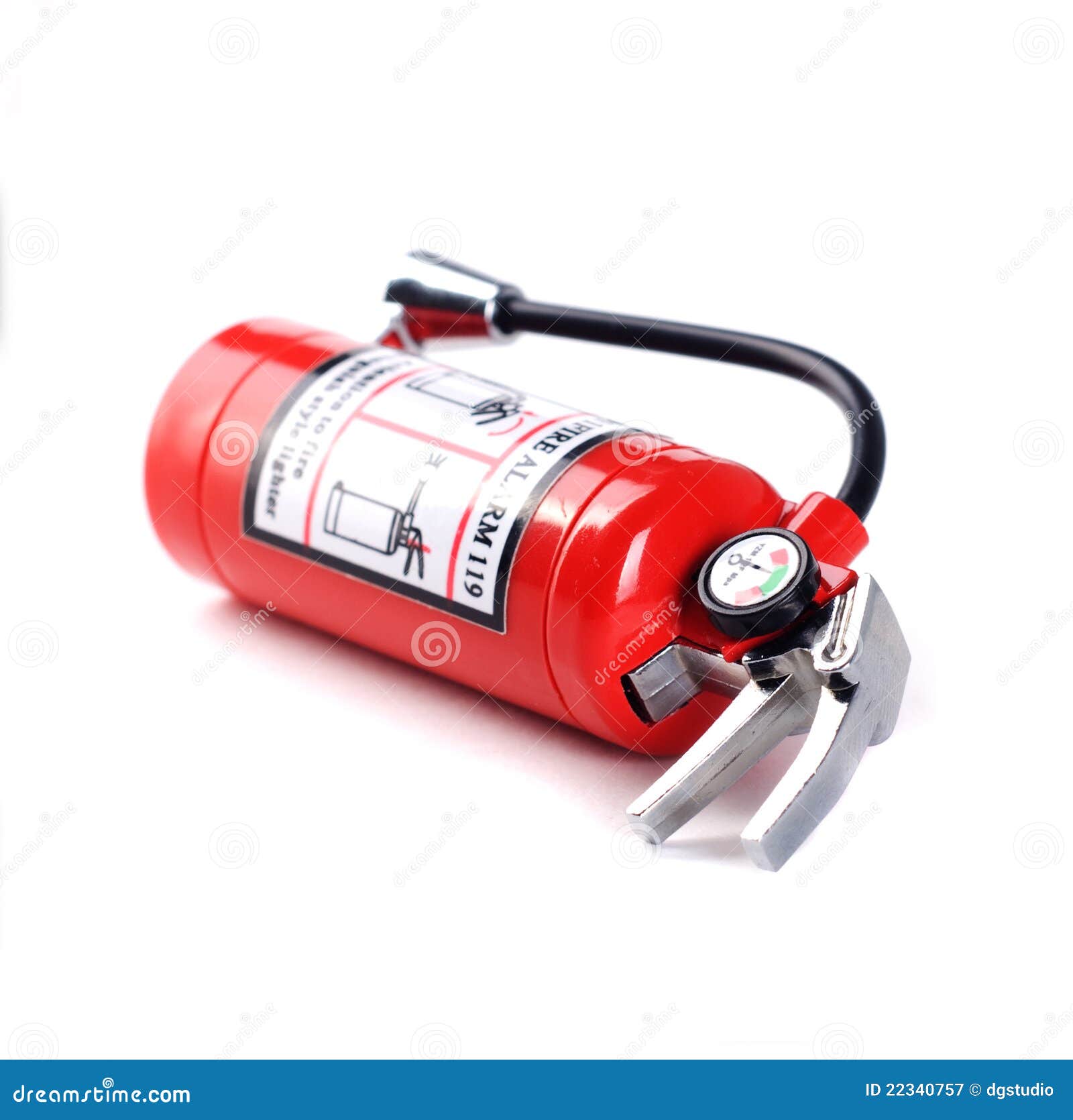 Extincteur image stock. Image du côté, montant, souvenir - 22340757
