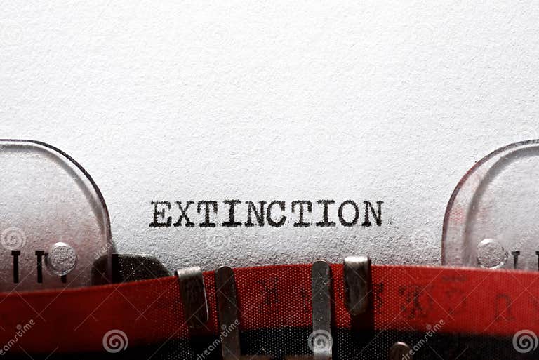 Extinction concept view stock photo. Image of idea, paper - 258331892