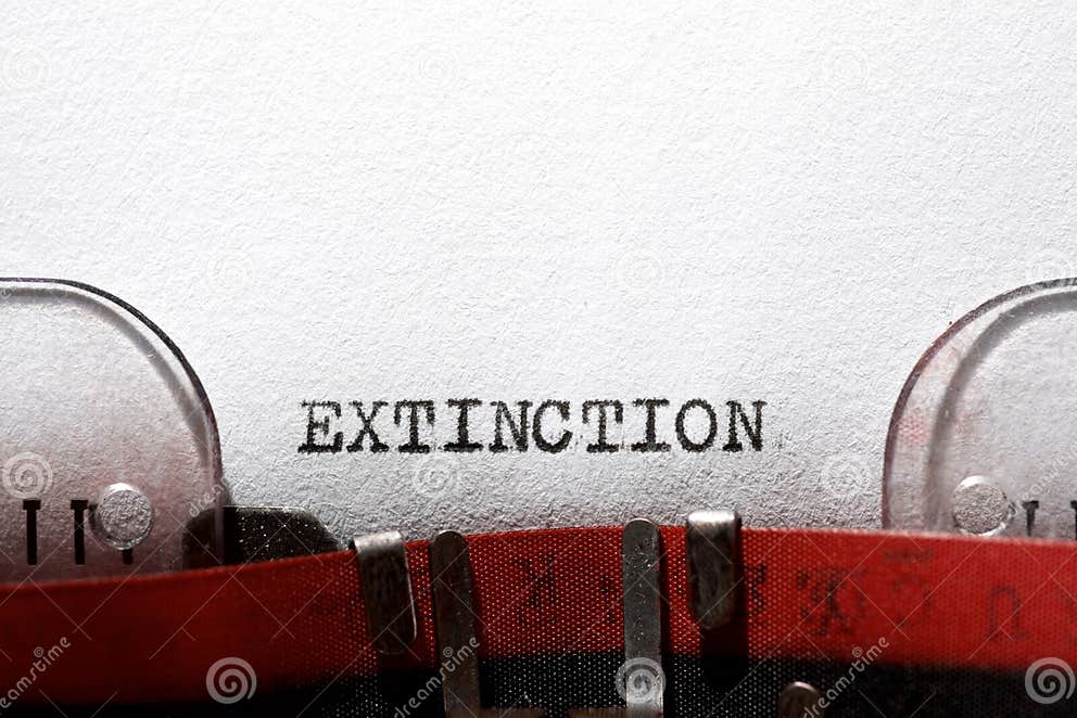 Extinction concept view stock photo. Image of idea, paper - 258331892
